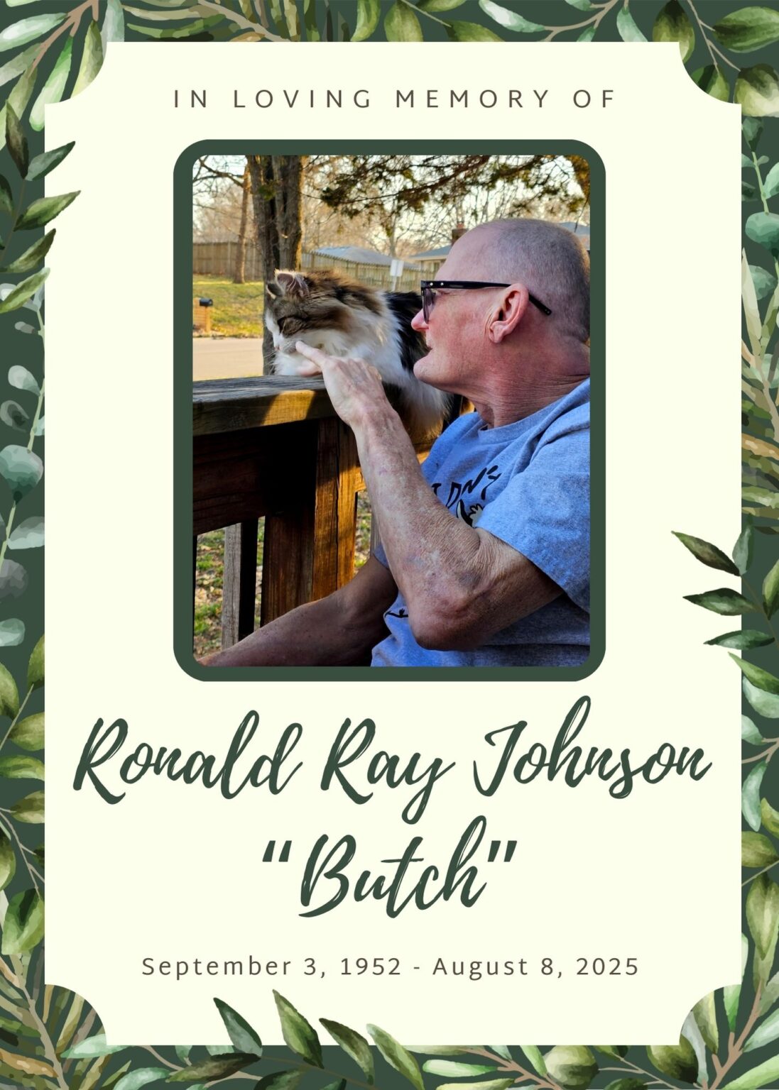 Ronald R. “Butch” Johnson – Royer Funeral Home